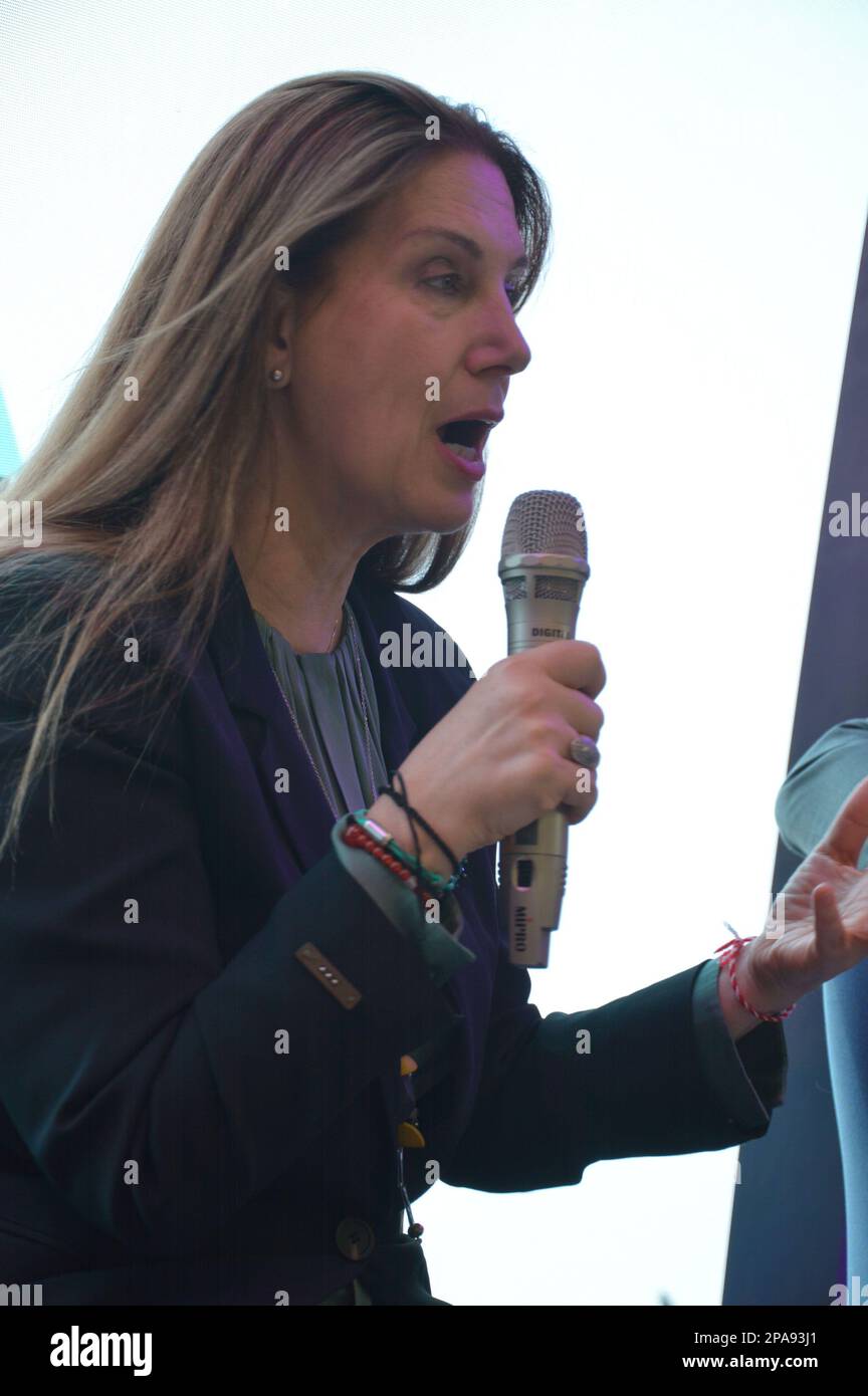 Berlin, Germany - March 8, 2023 - Mirela Kumbaro, Albanian Minister of ...