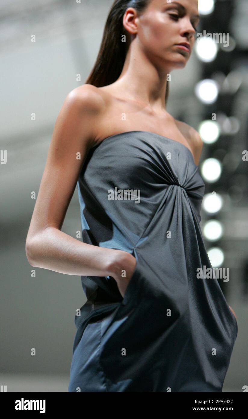 A model walks down the runway during the ck Calvin Klein Spring/Summer ...