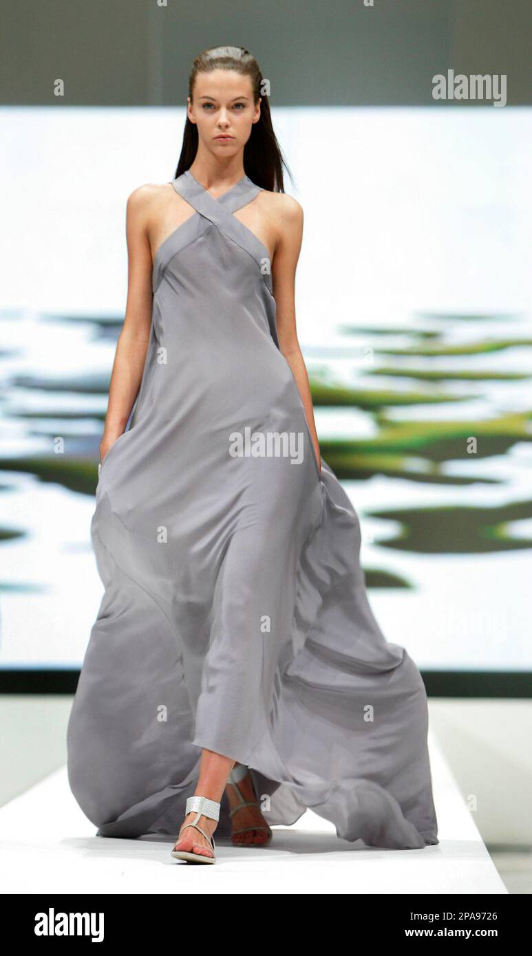 A model walks down the runway during the ck Calvin Klein Spring/Summer ...