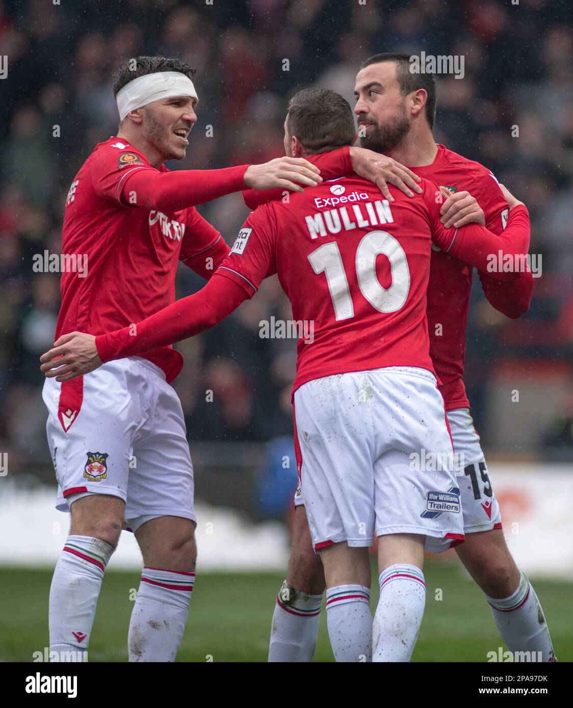 Wrexham, Wrexham County Borough, Wales. 11th March 2023. Wrexham team ...