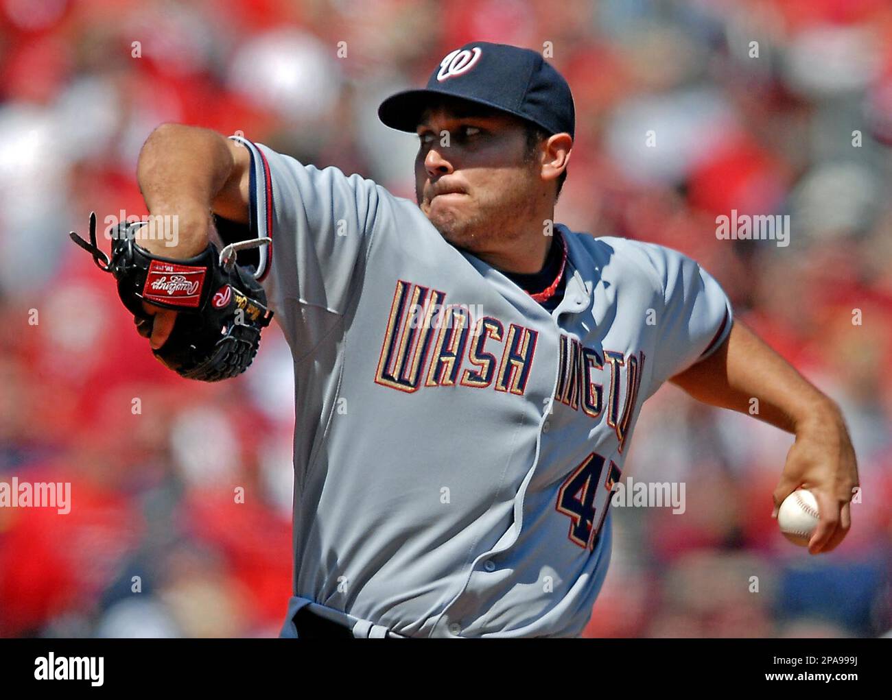 Washington Nationals' Matt Chico pitches in the fourth inning against ...