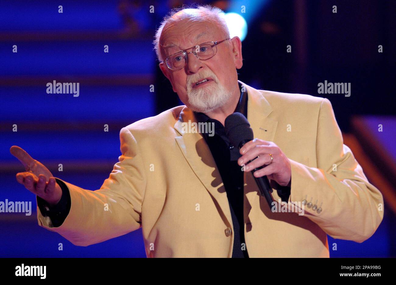 British singer Roger Whittacker performs during the dress rehearsal of ...