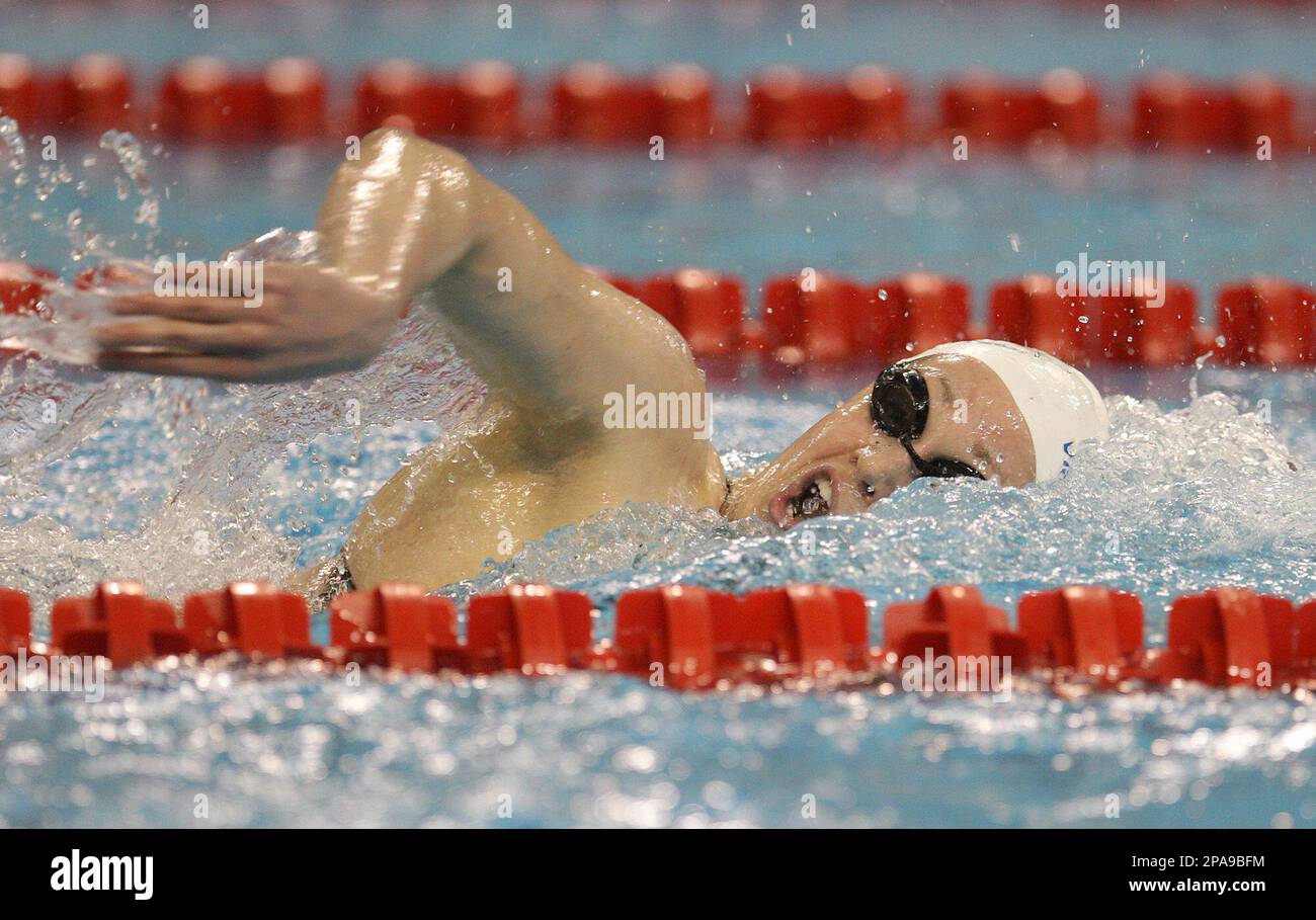 Katie Hoff swims in the 800 meter freestyle during the Columbus Grand ...