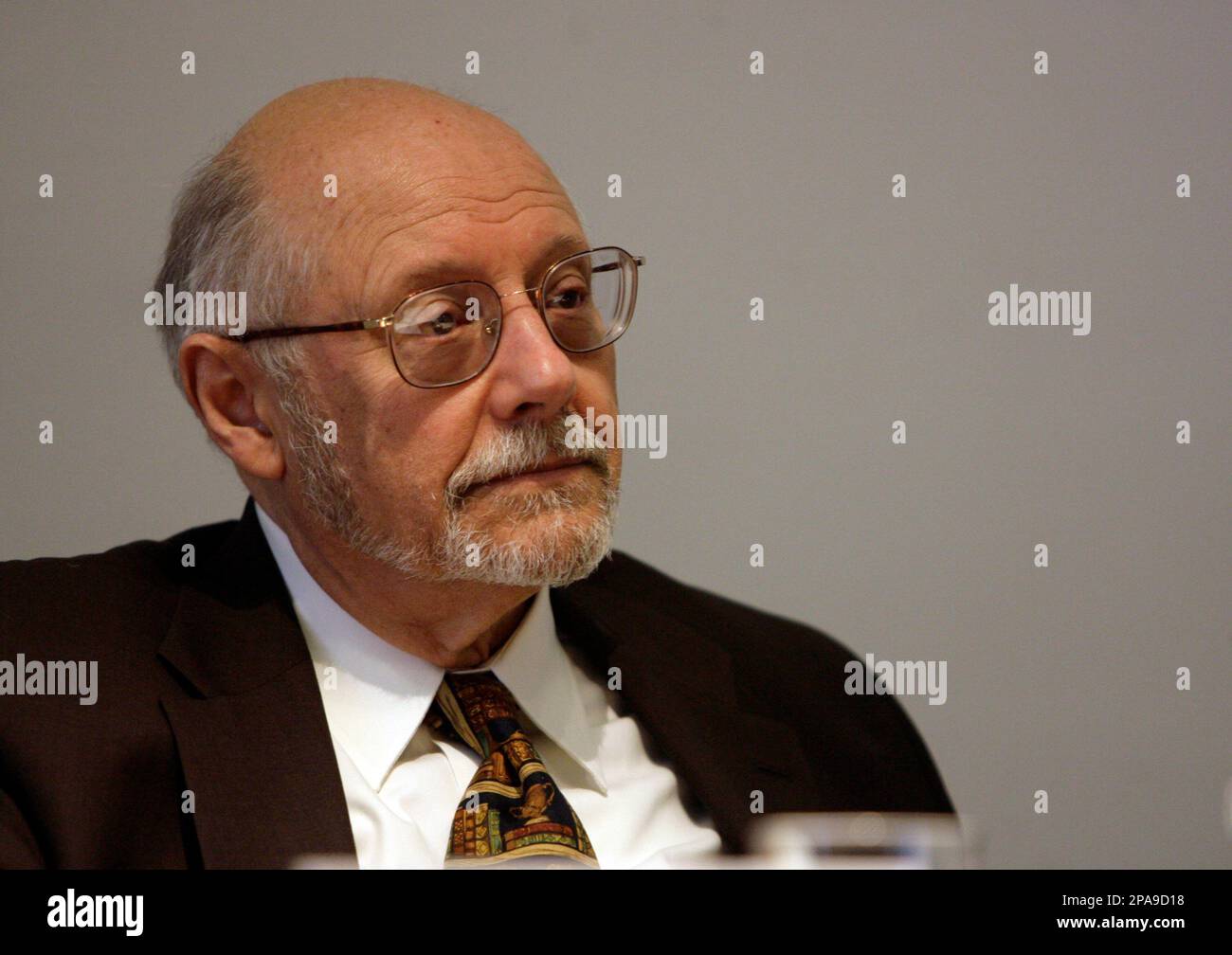 Rabbi Jack Bemporad, looks on during a lecture on "Unifying Religious ...