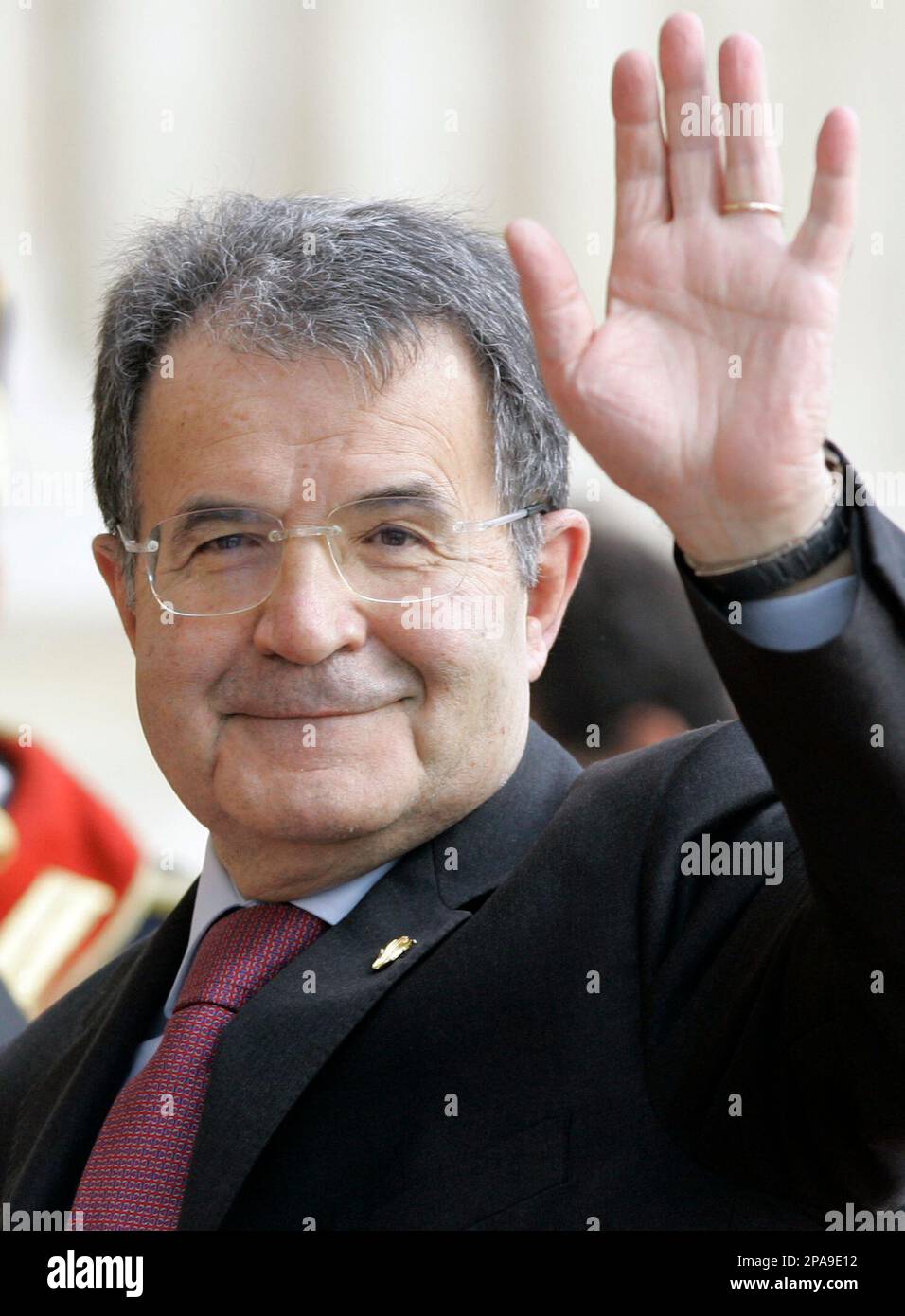Italian Prime Minister Romano Prodi arrives on the third day of the ...