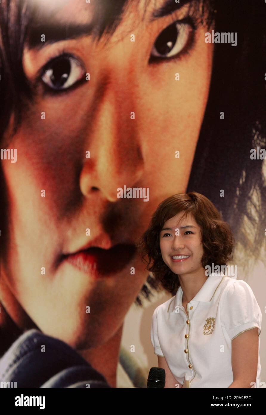 Thailand's actress Jija Yanin speaks during a news conference for her ...