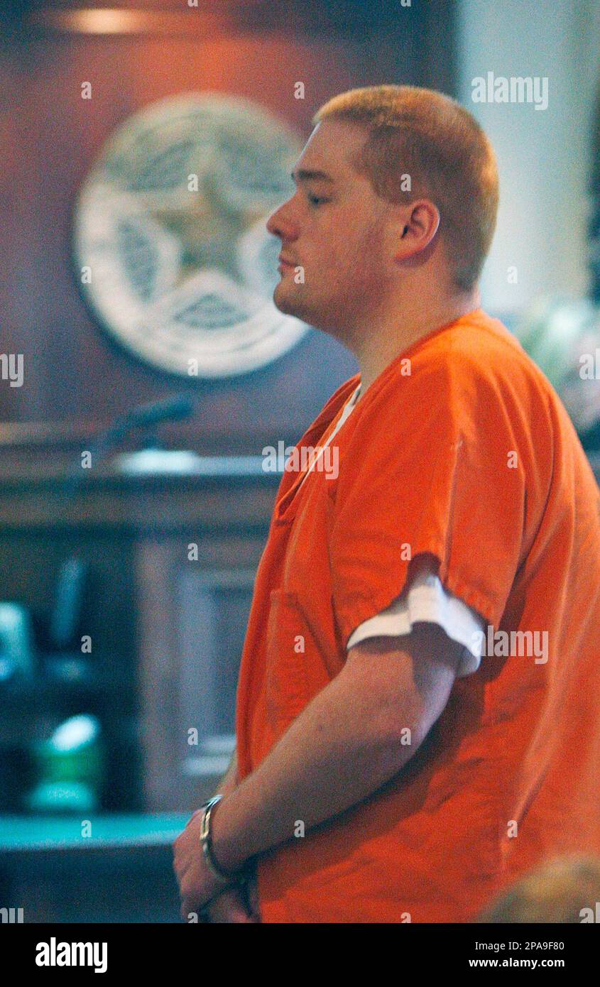 Kevin Ray Underwood leaves the courtroom following his formal ...