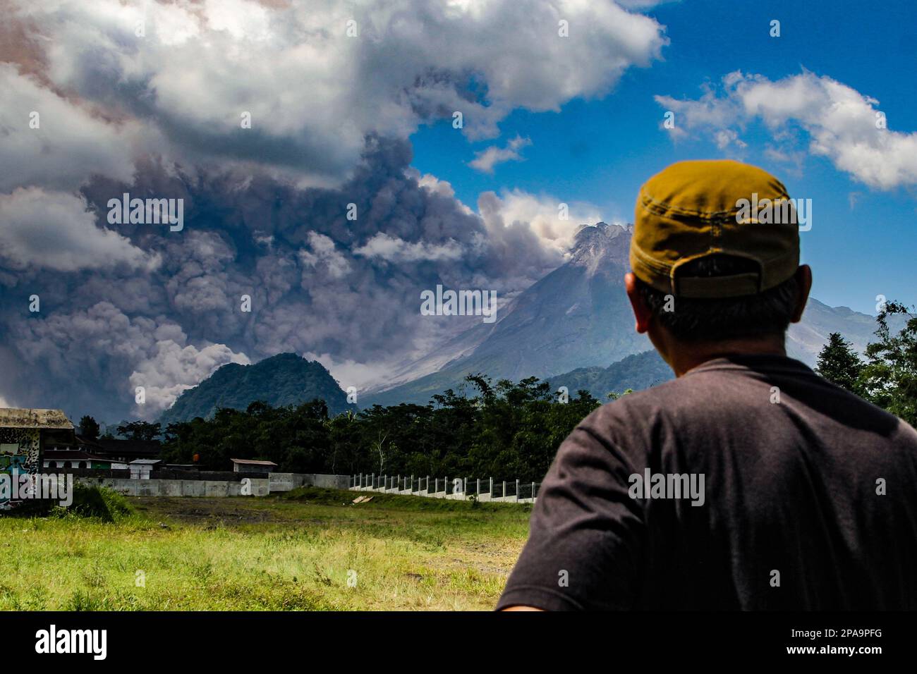Sleman, Indonesia. 11th Mar, 2023. Mount Merapi, the most active ...