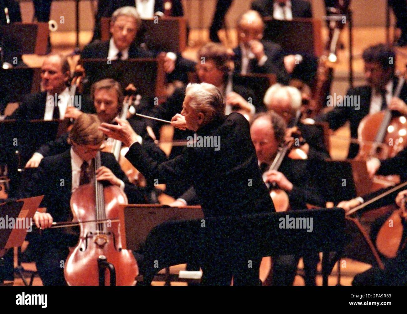 ** ARCHIV ** Herbert von Karjan dirigiert am 1. Februar 1987 in Berlin ...