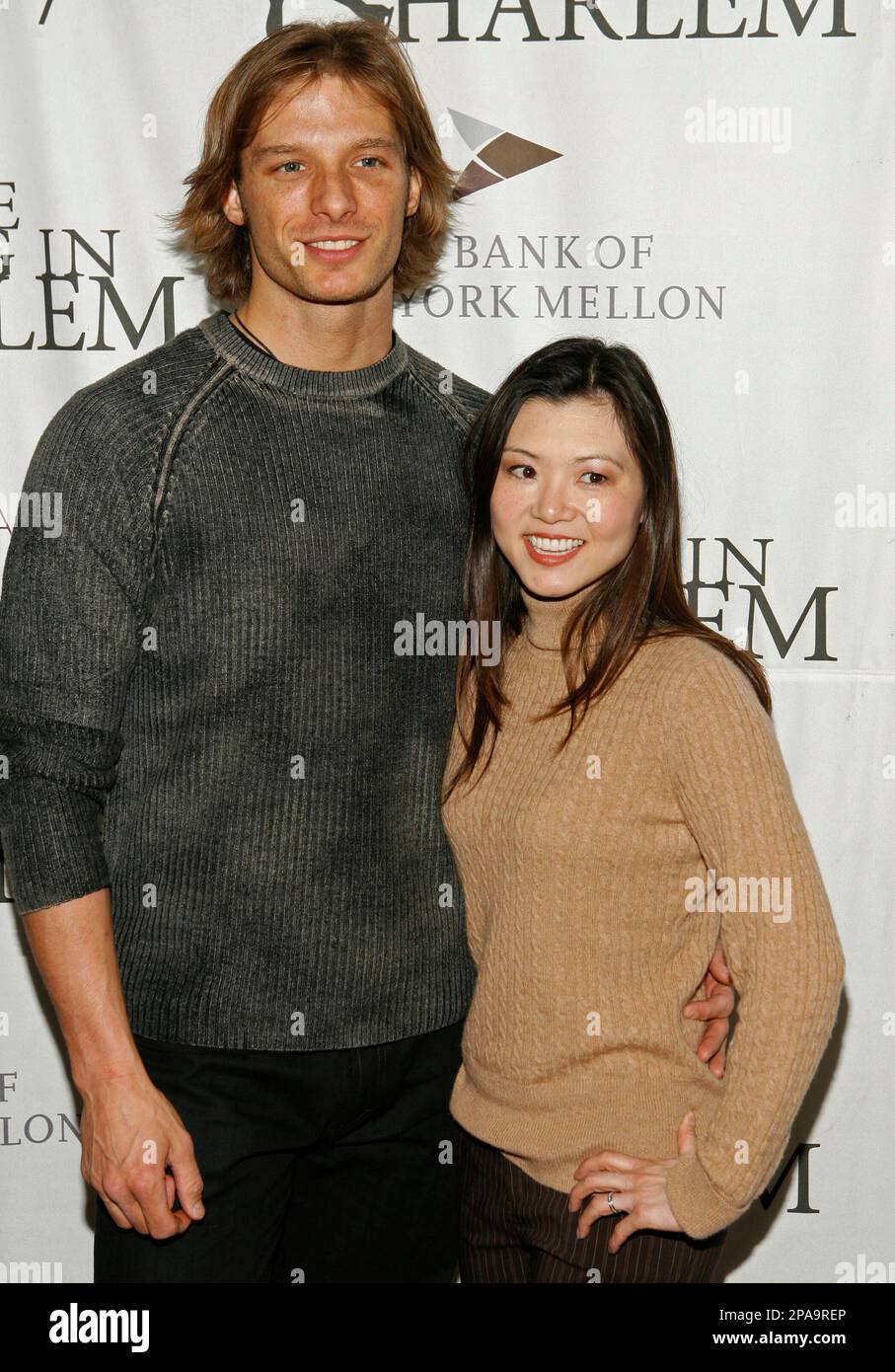Figure skaters John Zimmerman and Kyoko Ina arrive for a gala ...