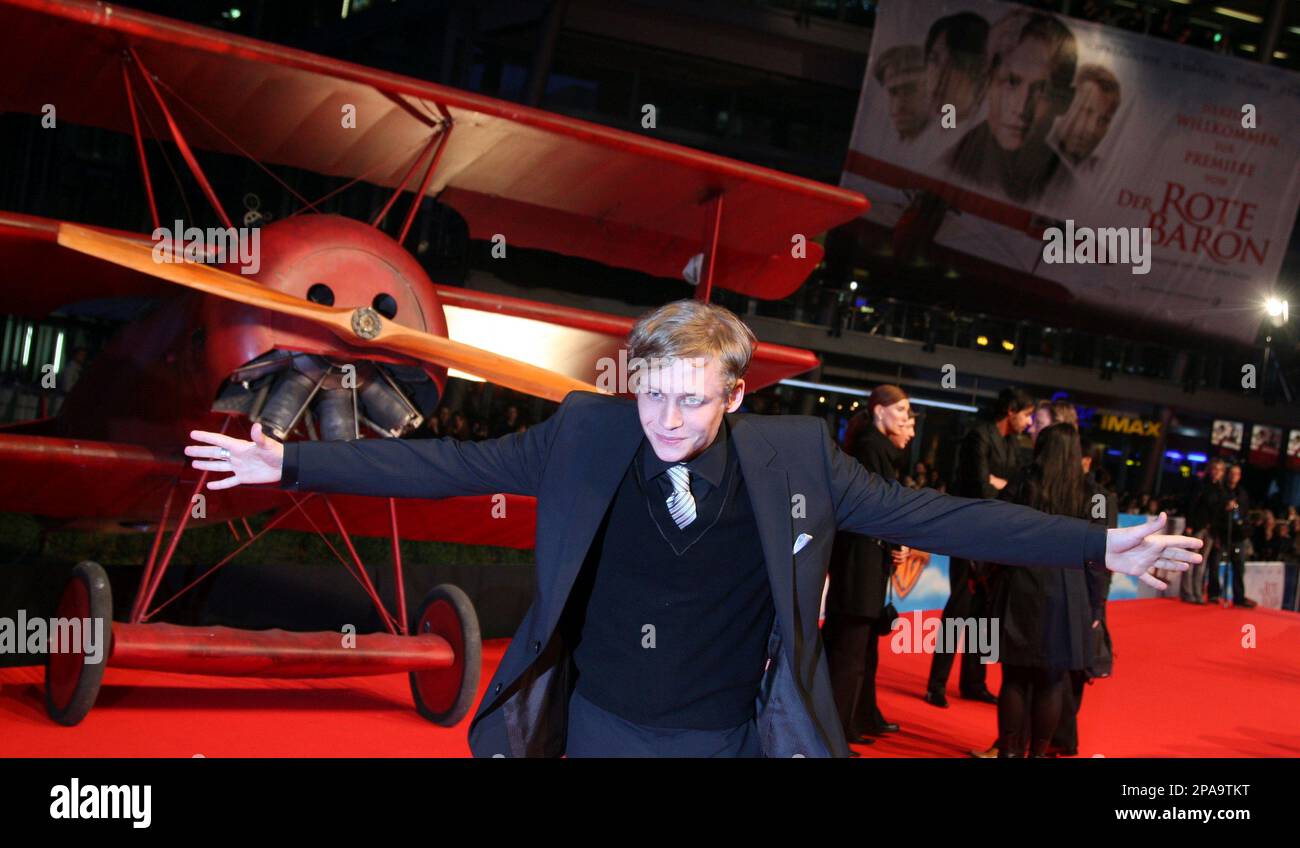 German actor Matthias Schweighoefer poses on the red carpet prior to ...