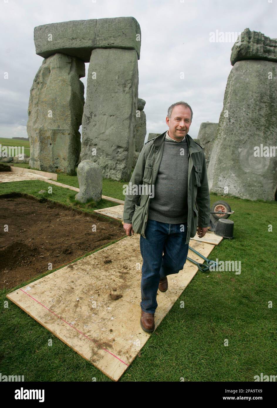 Professor Tim Darvill of University of Bournemouth at Stonehenge ...