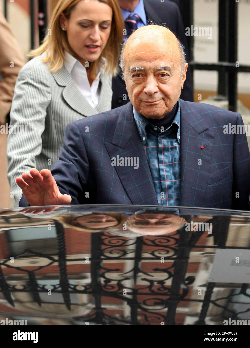 Mohamed Al Fayed, the father of Dodi Fayed, leaves the High Court in ...