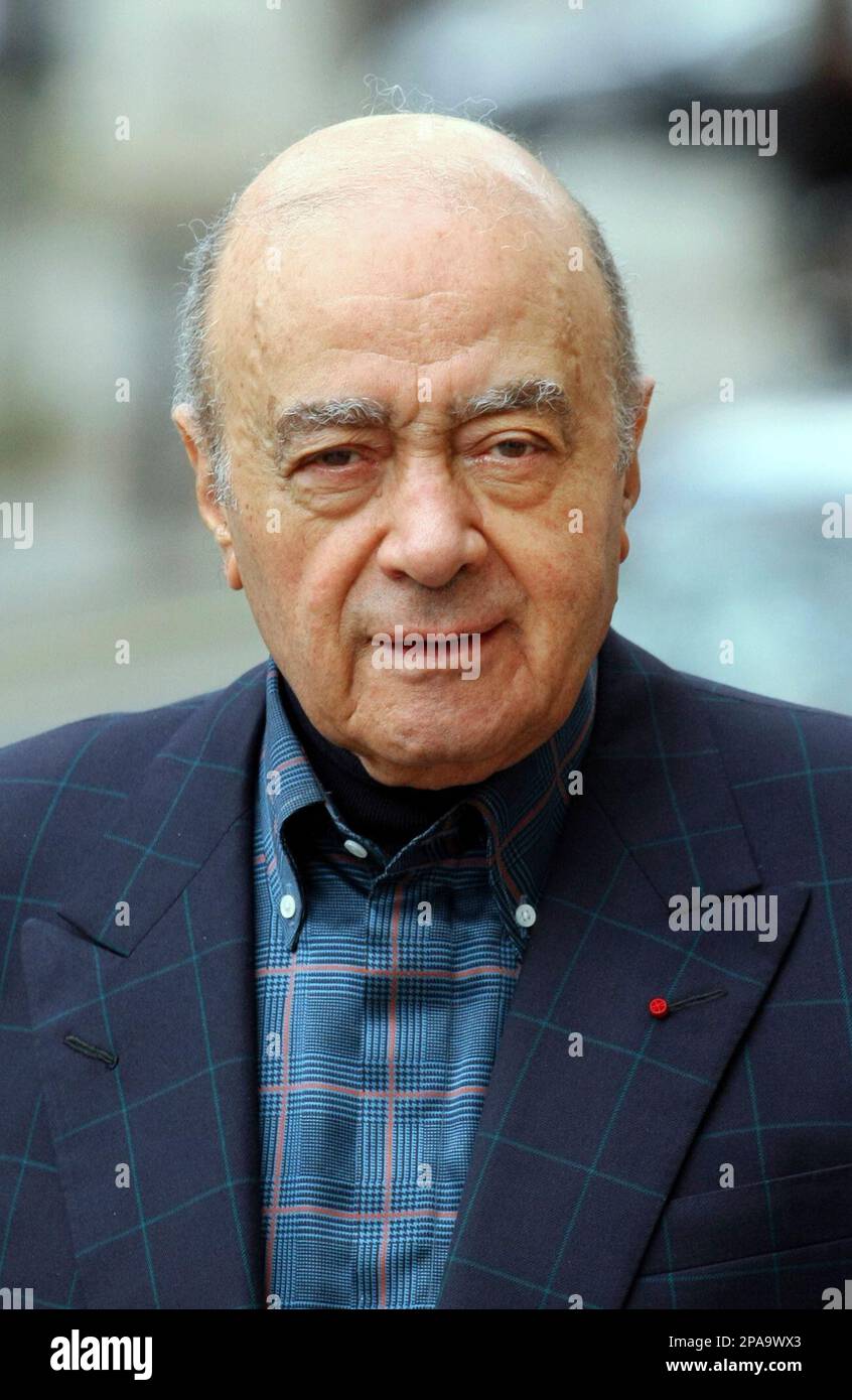 Mohamed Al Fayed, the father of Dodi Fayed, arrives at the High Court ...