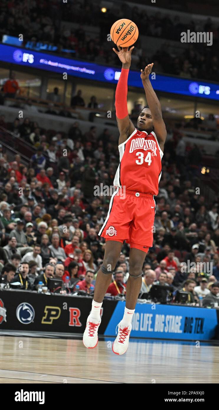 Chicago, Illinois, USA. 11th Mar, 2023. Ohio State Buckeyes center ...