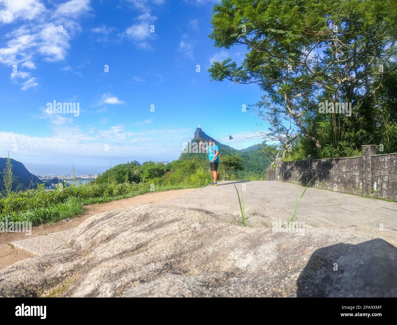 Christ the redeemer rio rock scenery hi-res stock photography and ...