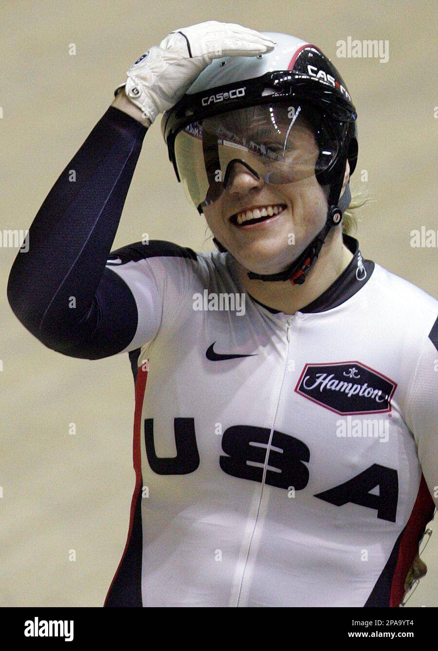 ** ALTERNATIVE CROP TO LPT108 **Jennie Reed of the U.S. reacts after ...