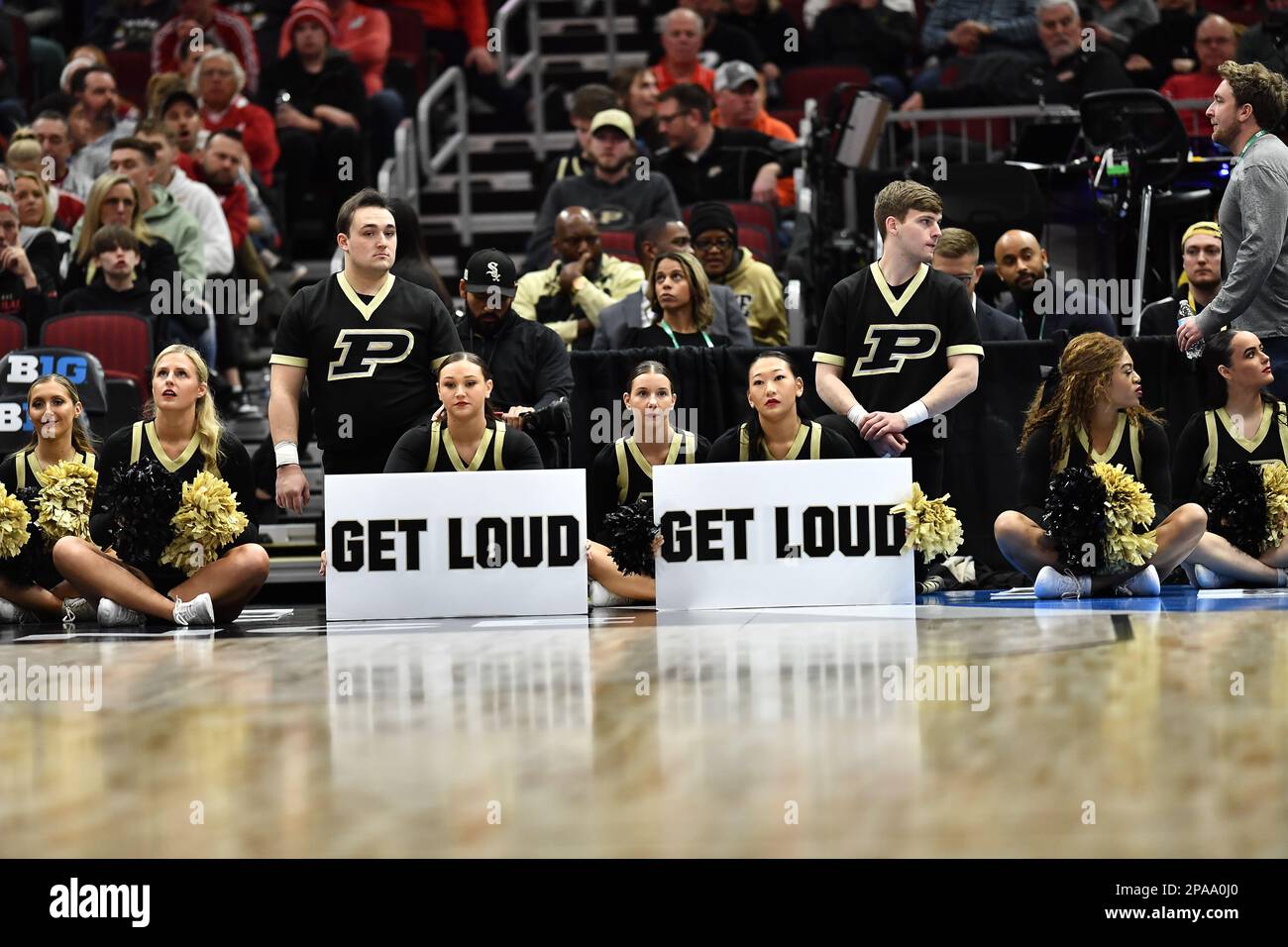 Chicago, Illinois, USA. 11th Mar, 2023. Purdue Boilermakers cheering ...