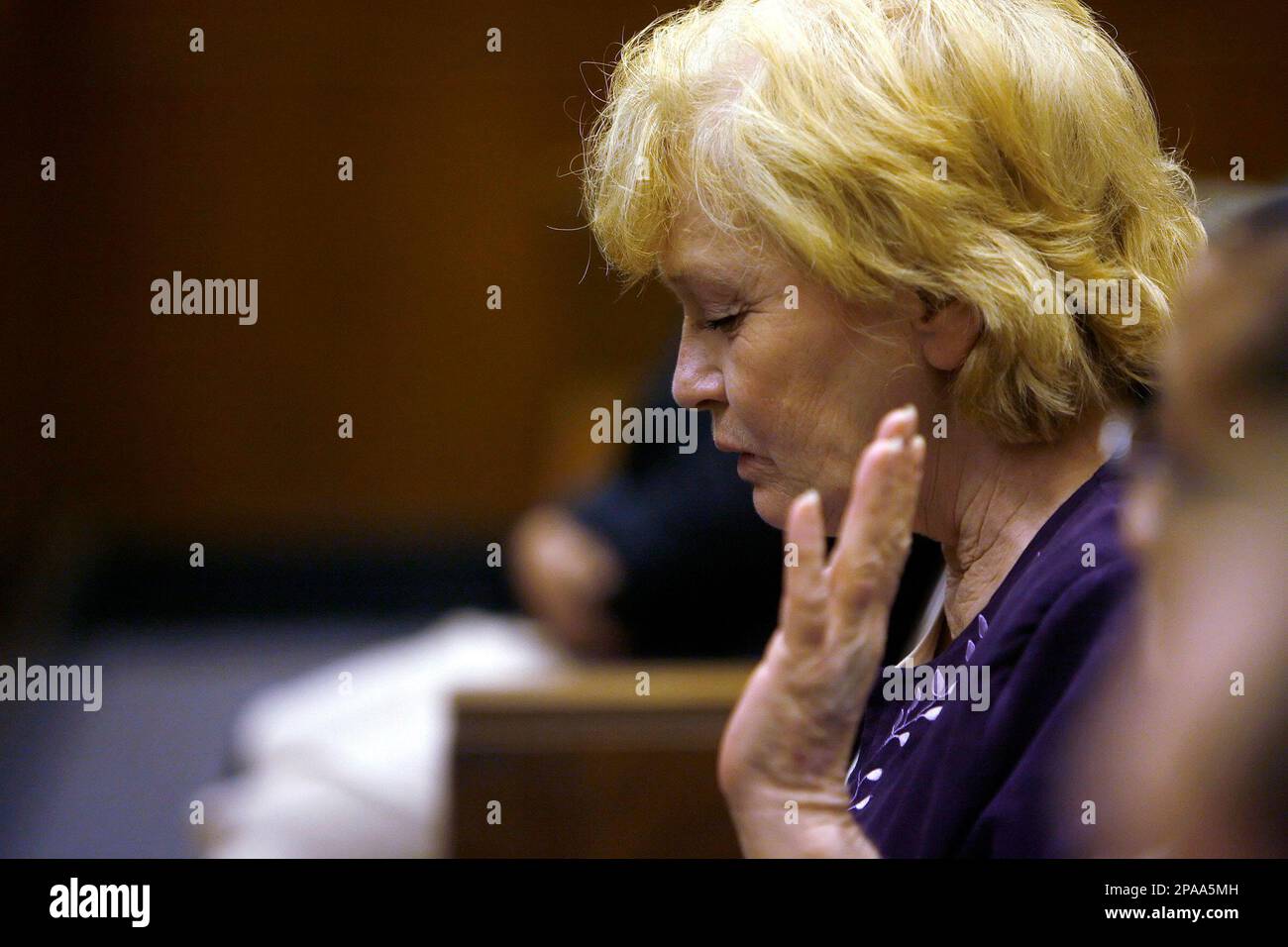 Marsha Morgan, mother of murder victim Wendy Morgan reacts after ...