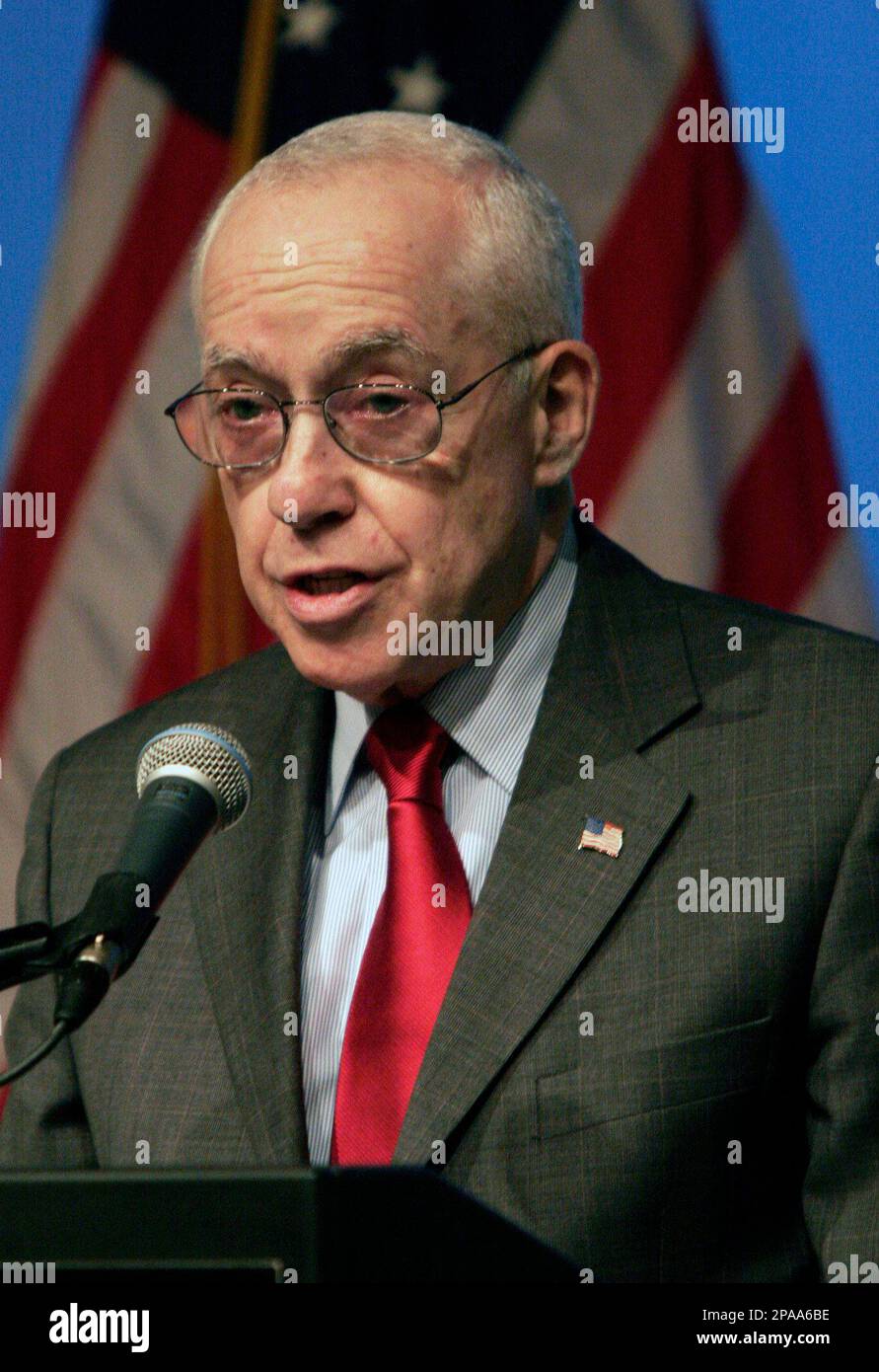 Attorney General Michael Mukasey speaks about intellectual property at ...