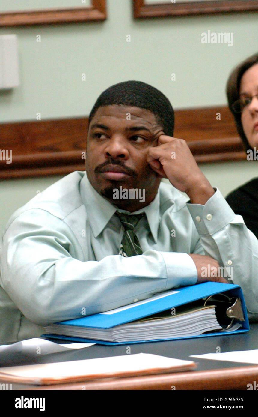 Quincy Cross sits in the courtroom on the fifth day of jury selection ...