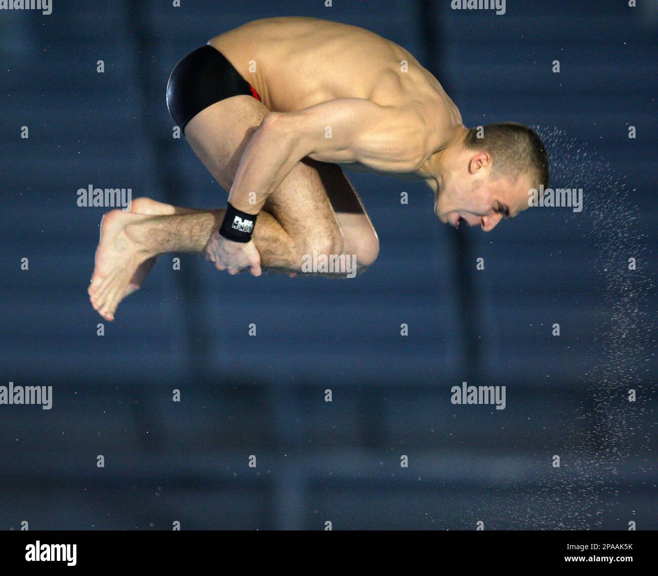 Russia's Gleb Galperin competes in Men's 10m platform diving ...