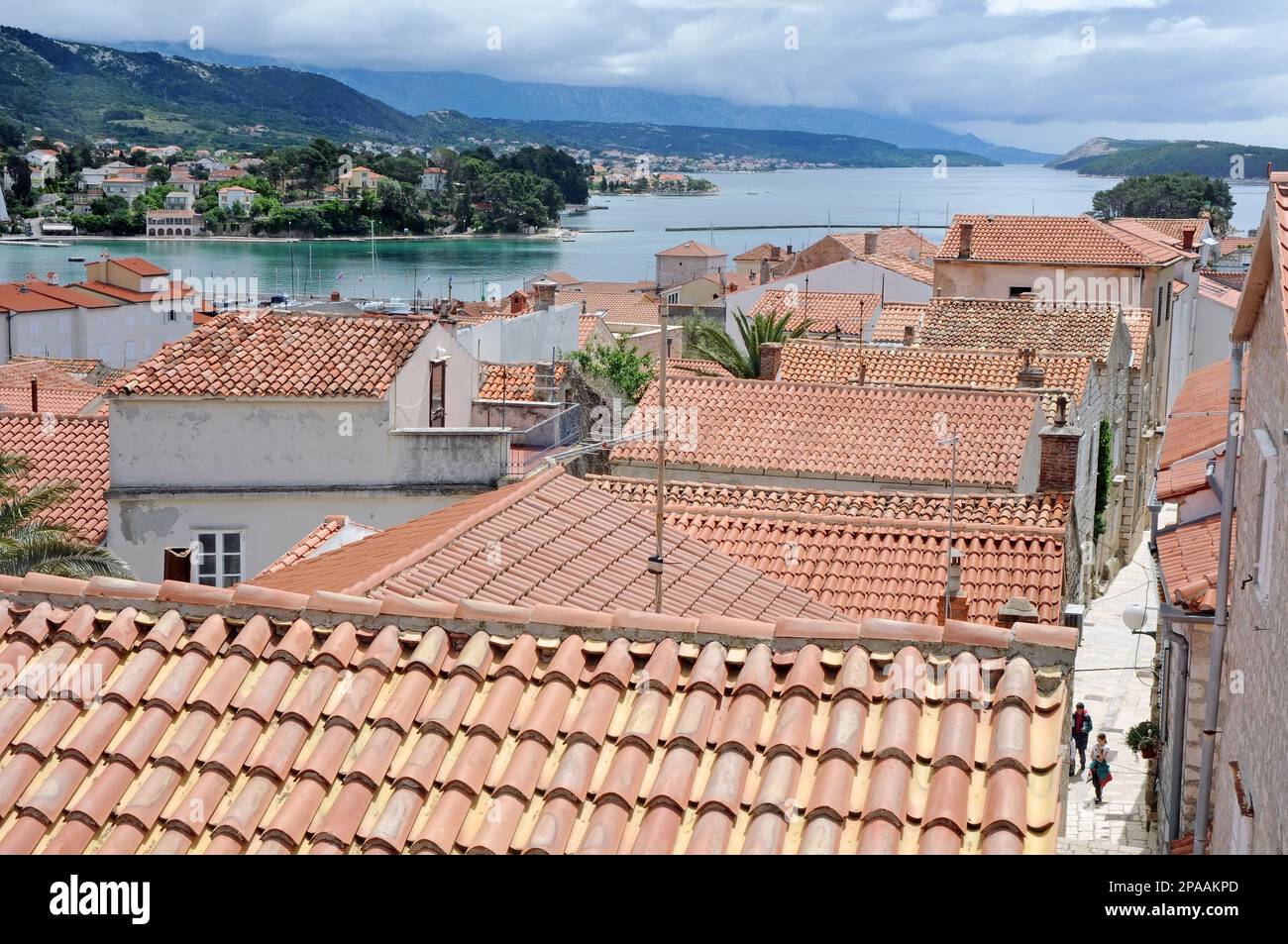 Rab village overview - Rab island Croatia Stock Photo - Alamy
