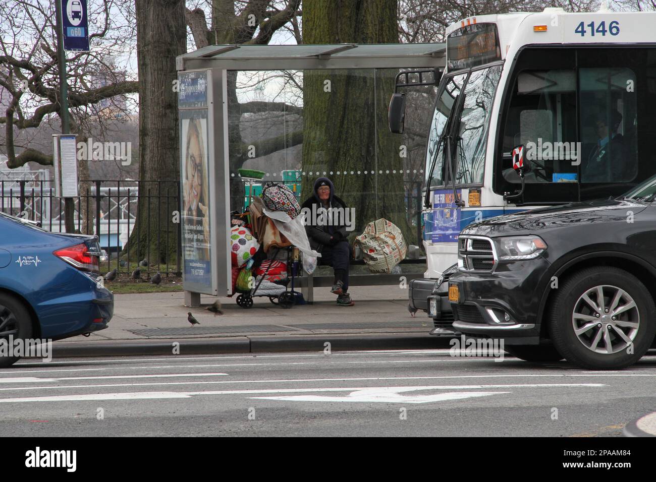 New York, New York, USA. 11th Mar, 2023. Queens New York, Homeless ...