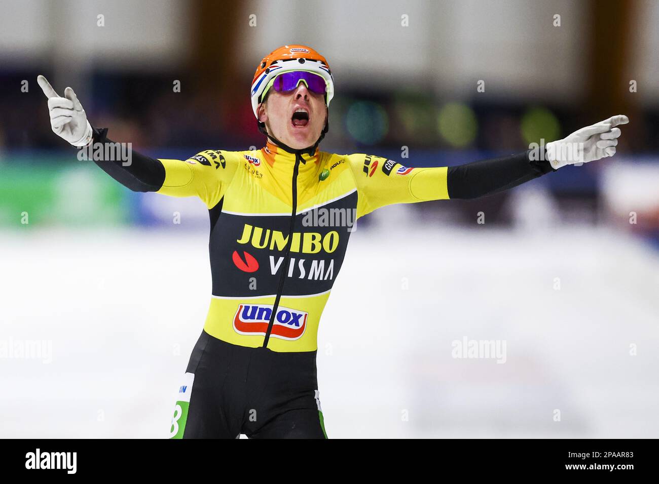 LEEUWARDEN - Robert Post celebrates after winning the final top ...