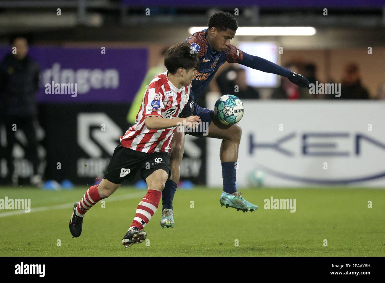 ROTTERDAM - (lr) Koki Saito of Sparta Rotterdam, Ryan Flamingo of ...