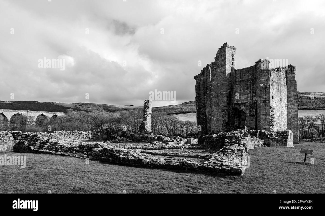 , Northumberland A majestic old Edlingham Castle situated on a ...