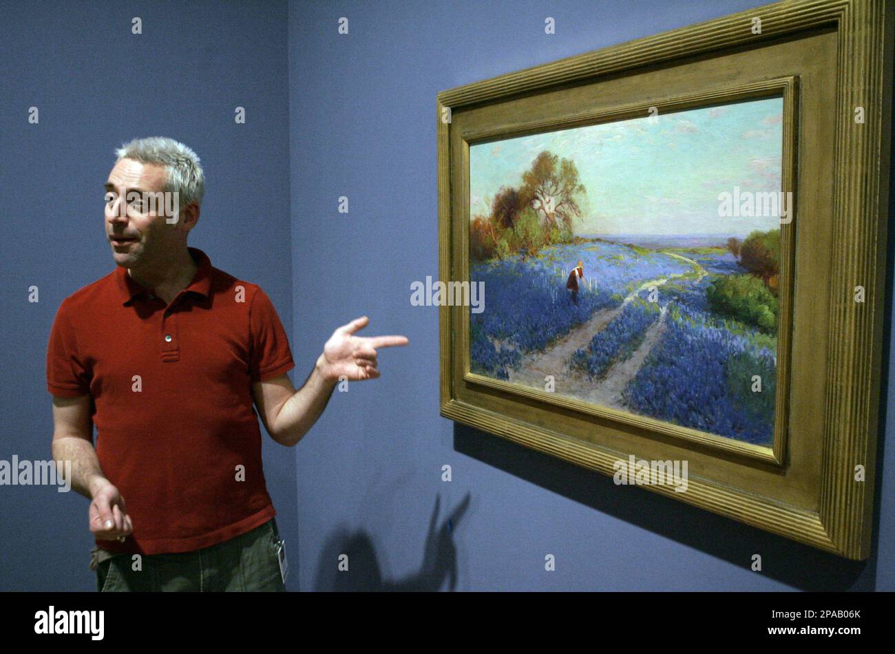 Museum curator William Keyse Rudolph talks about a painting titled ...