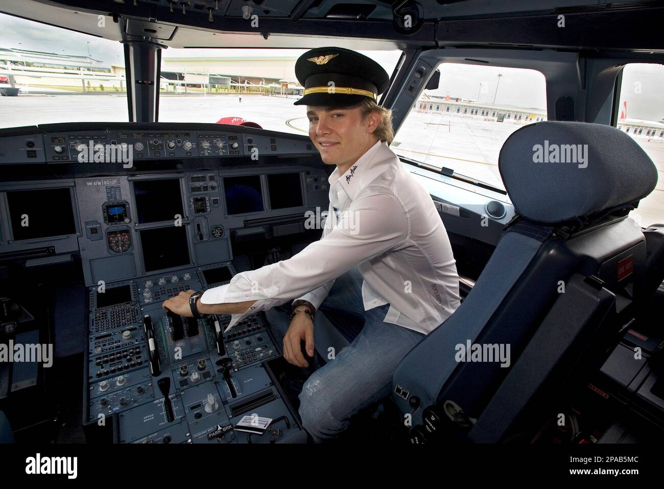 Williams Formula One driver Nico Rosberg of Germany poses in the ...