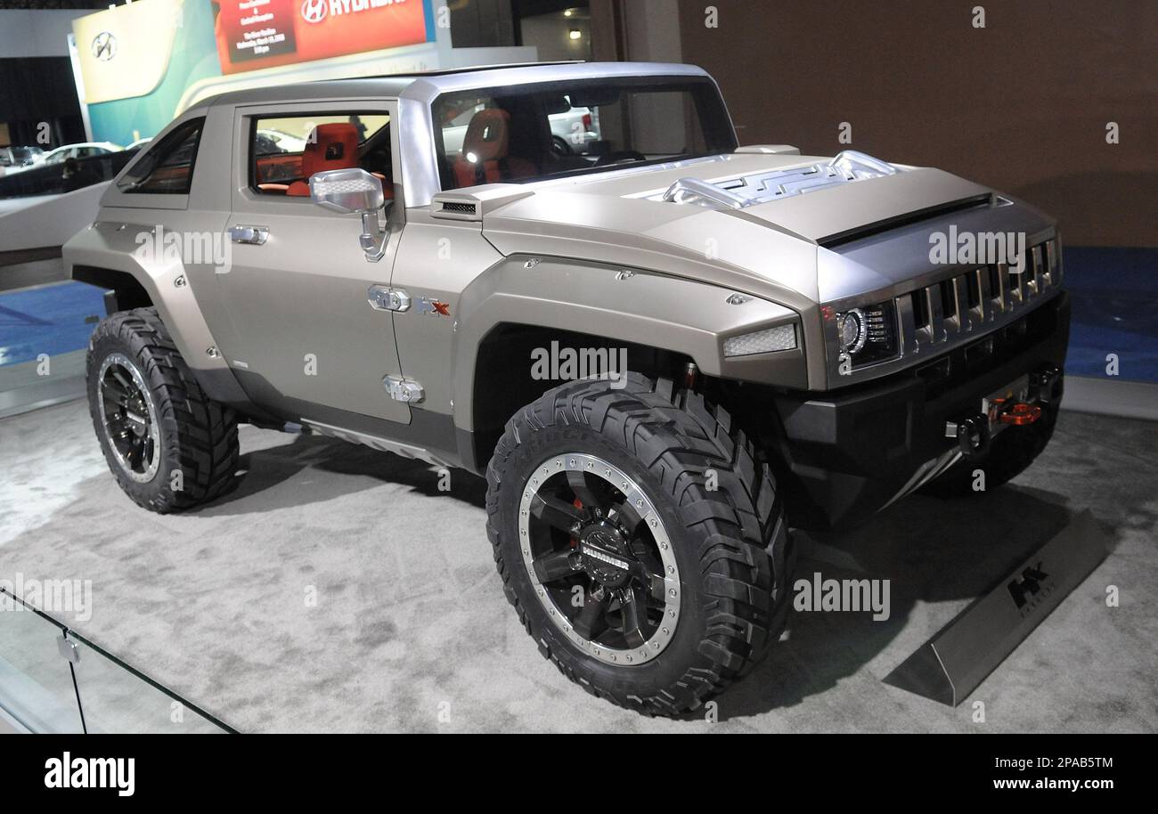 The Hummer HX prototype on display at the New York International Auto ...