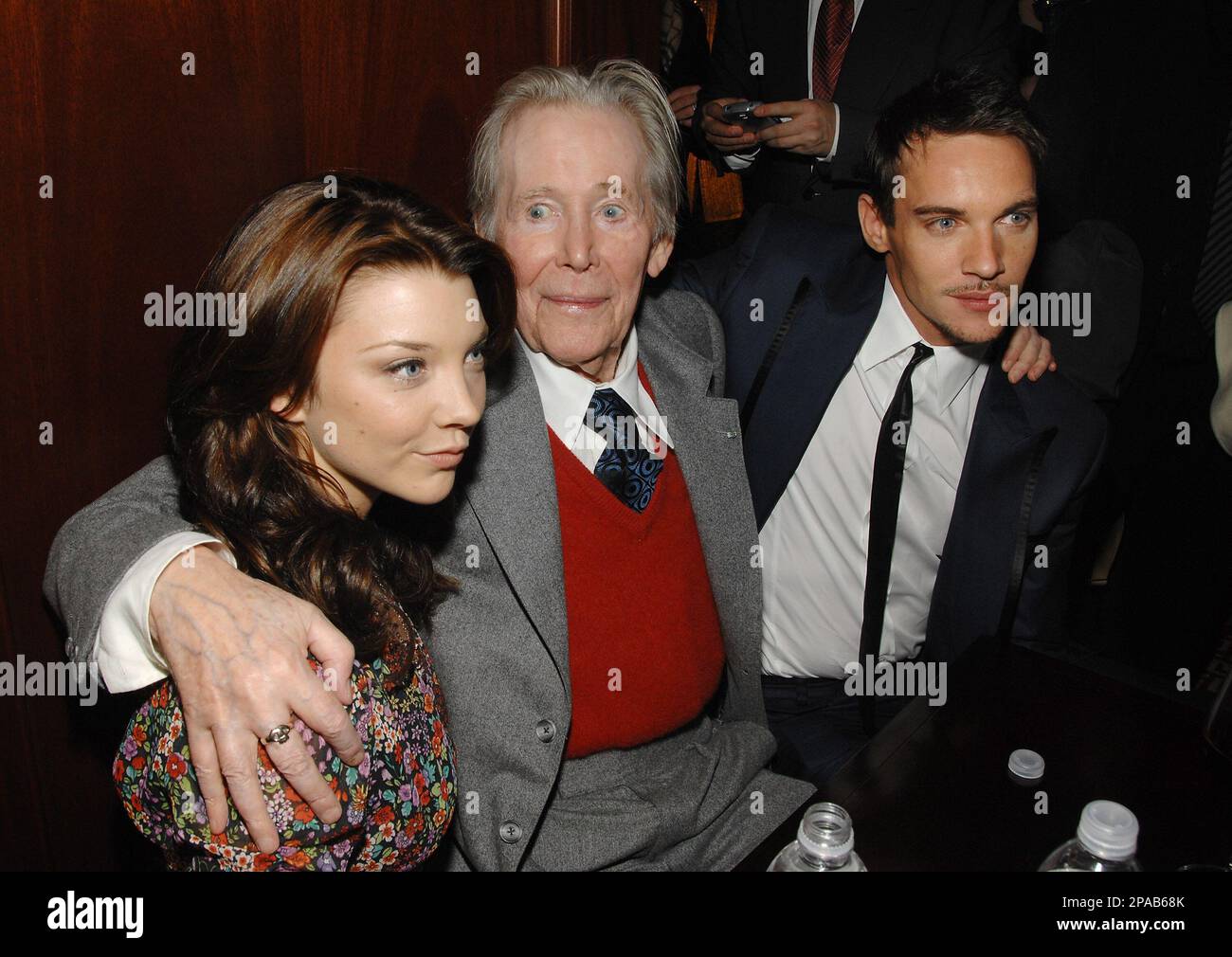 From left, actress Natalie Dormer, actor Peter O'Toole and Jonathan ...