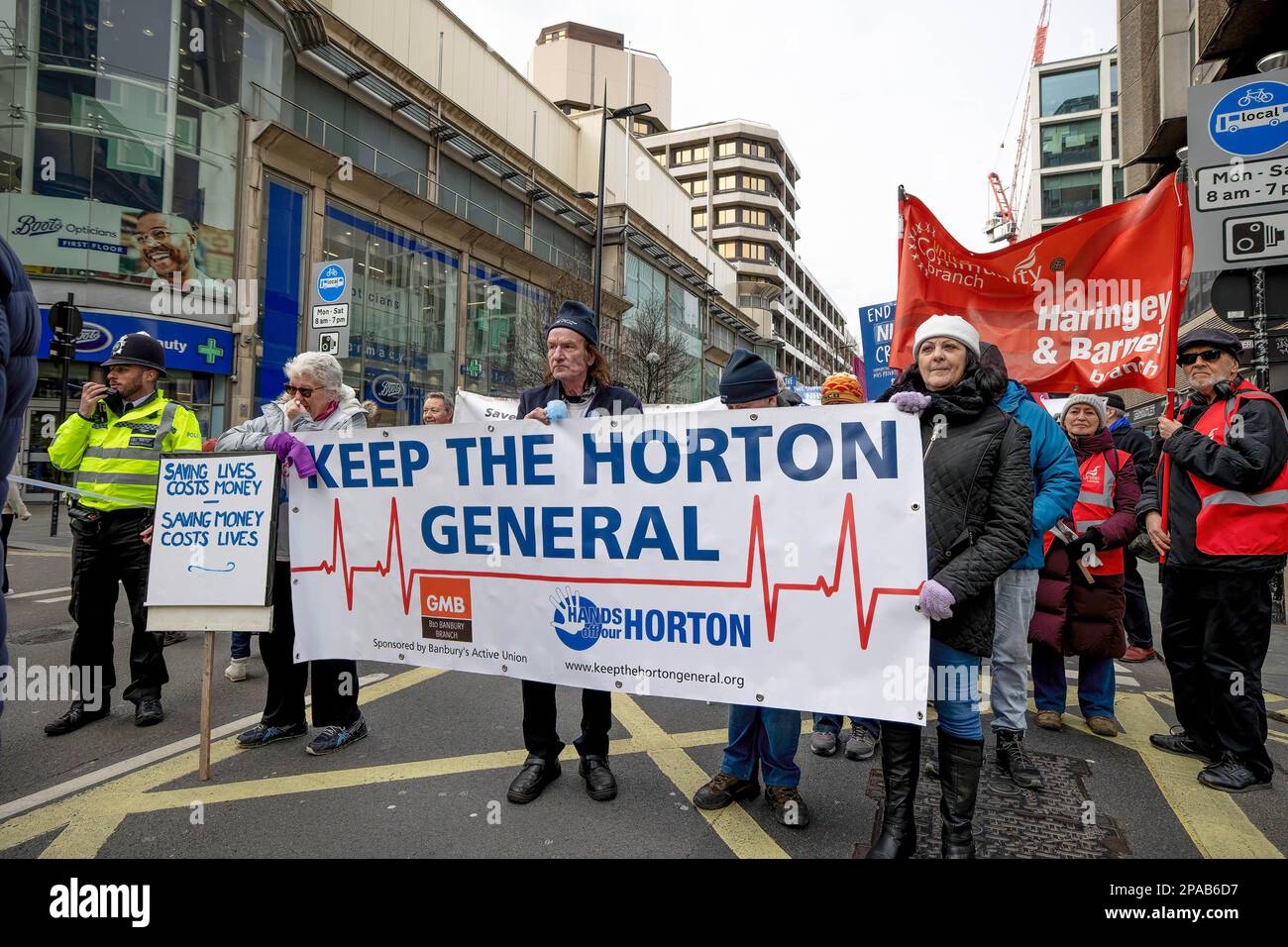London, UK. 11th Mar, 2023. NHS workers including doctors and nurses ...