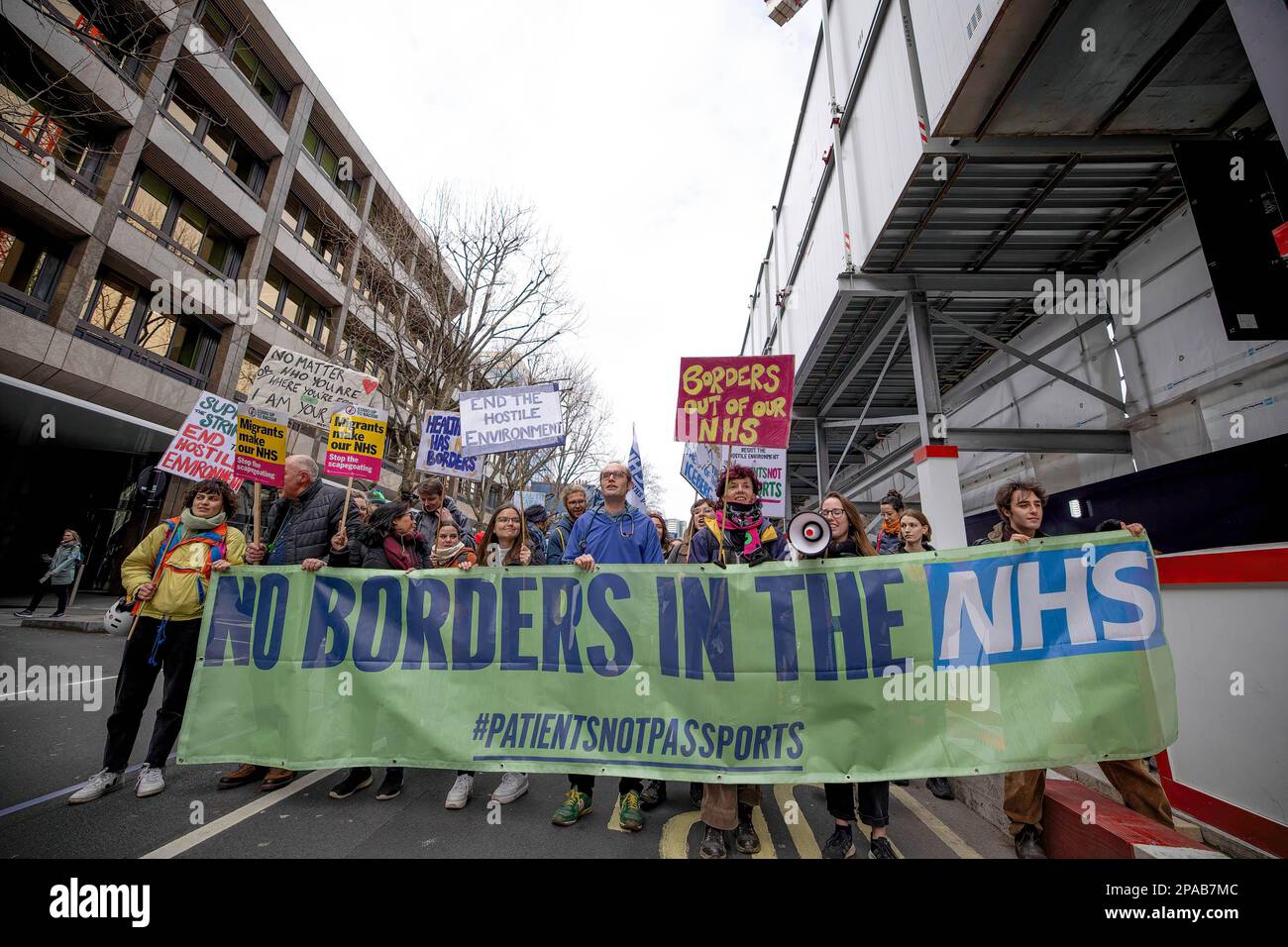 London, UK. 11th Mar, 2023. NHS workers including doctors and nurses ...