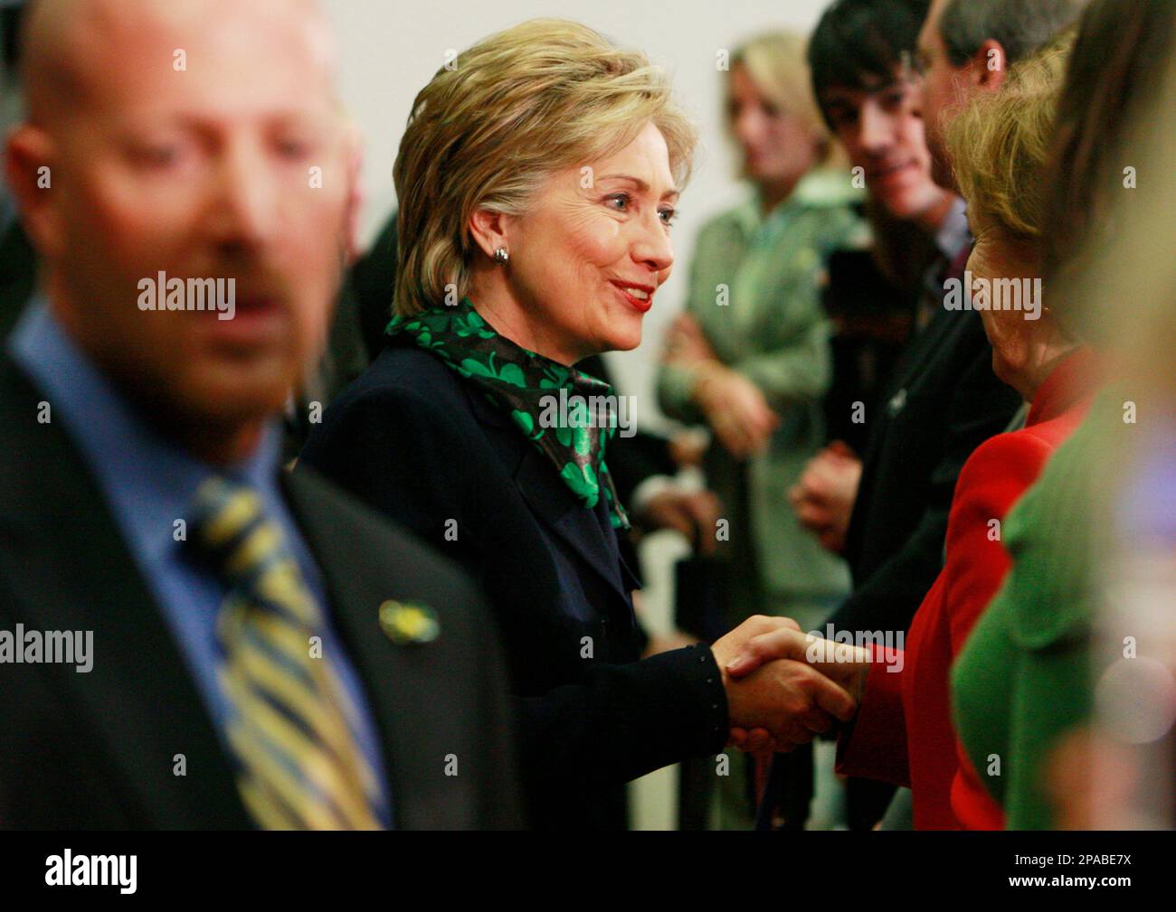 Democratic presidential hopeful, Sen. Hillary Rodham Clinton, D-N.Y ...
