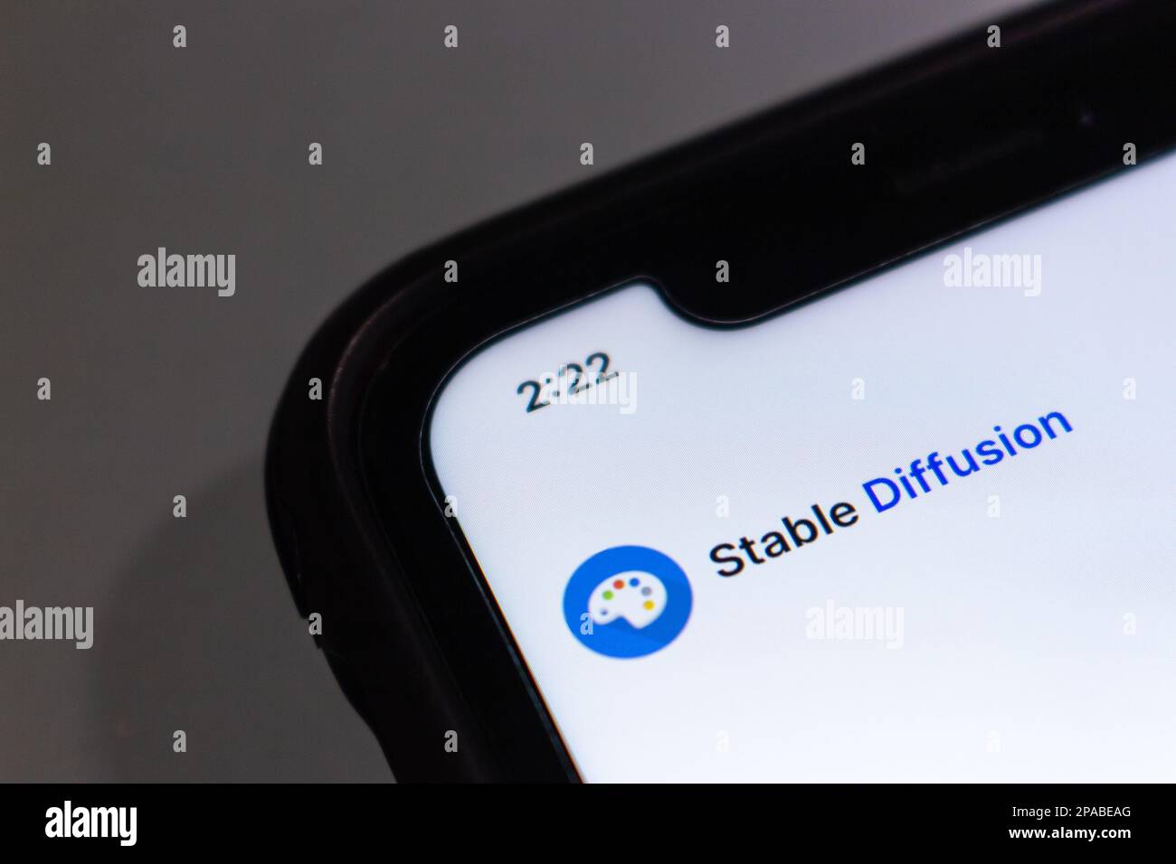 Website of Stable Diffusion in its website on an iPhone. Stable ... Website of Stable Diffusion in its website on an iPhone. Stable ...