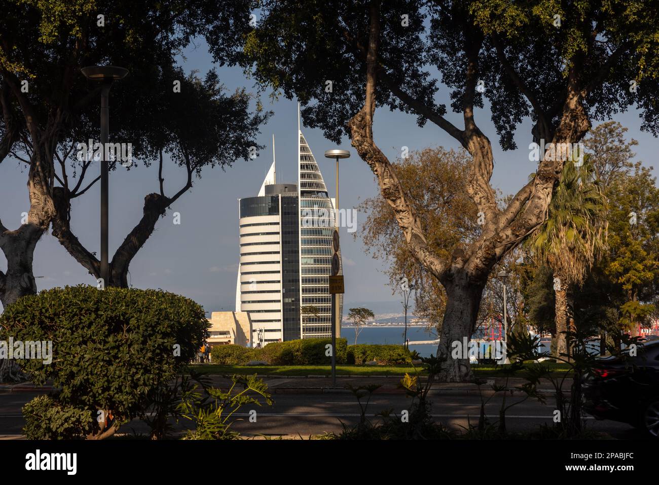 Haifa, Israel, February 24, 2023 : Ministry of Interior building on the ...