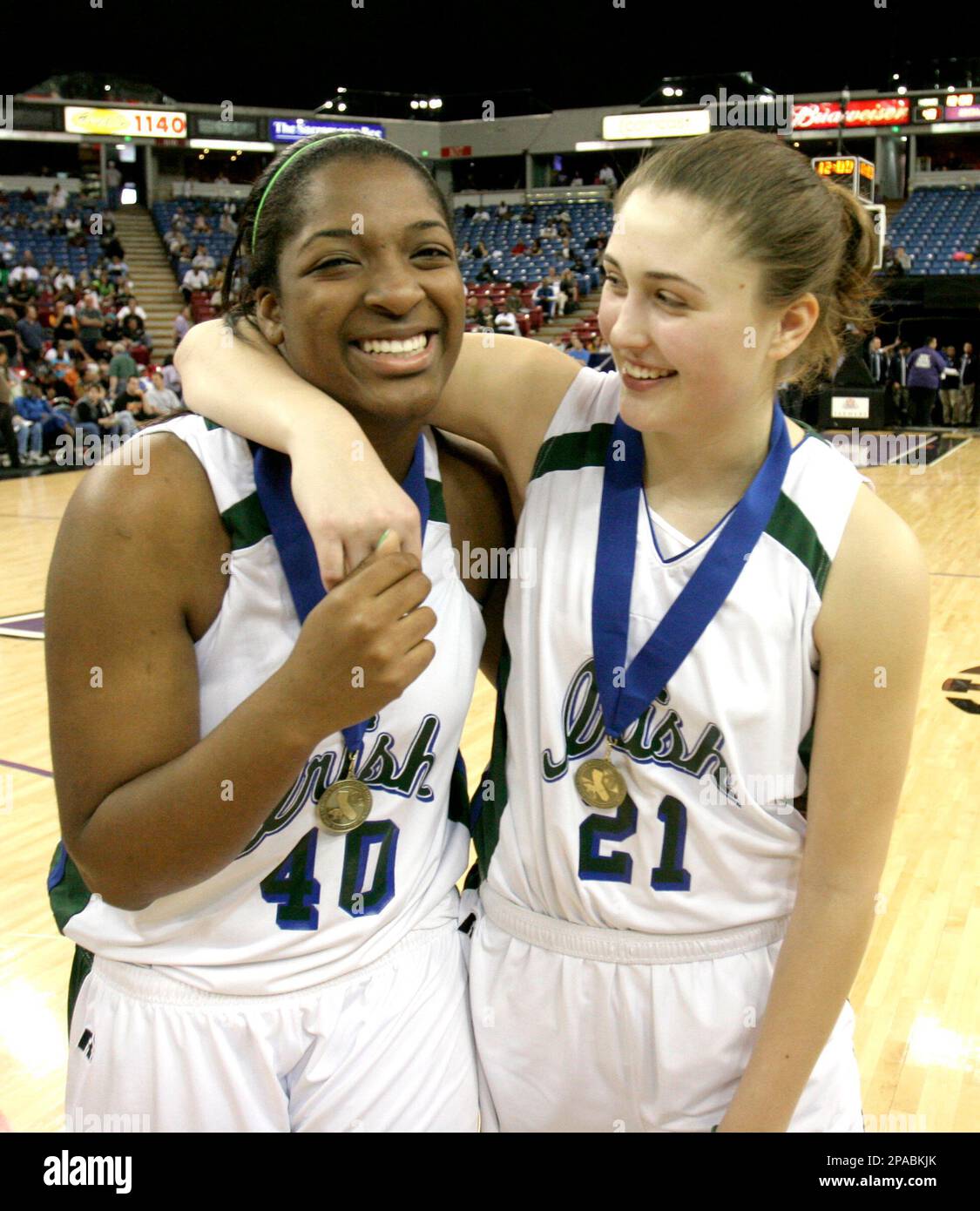 Ki-shawna Moore, left, and Ashley Boggs, from Sacred Heart Cathedral of ...