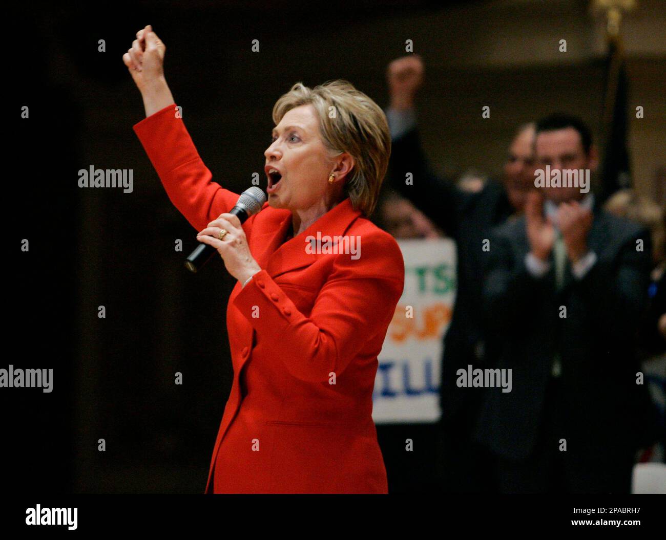 Democratic presidential hopeful, Sen. Hillary Rodham Clinton, D-N.Y ...