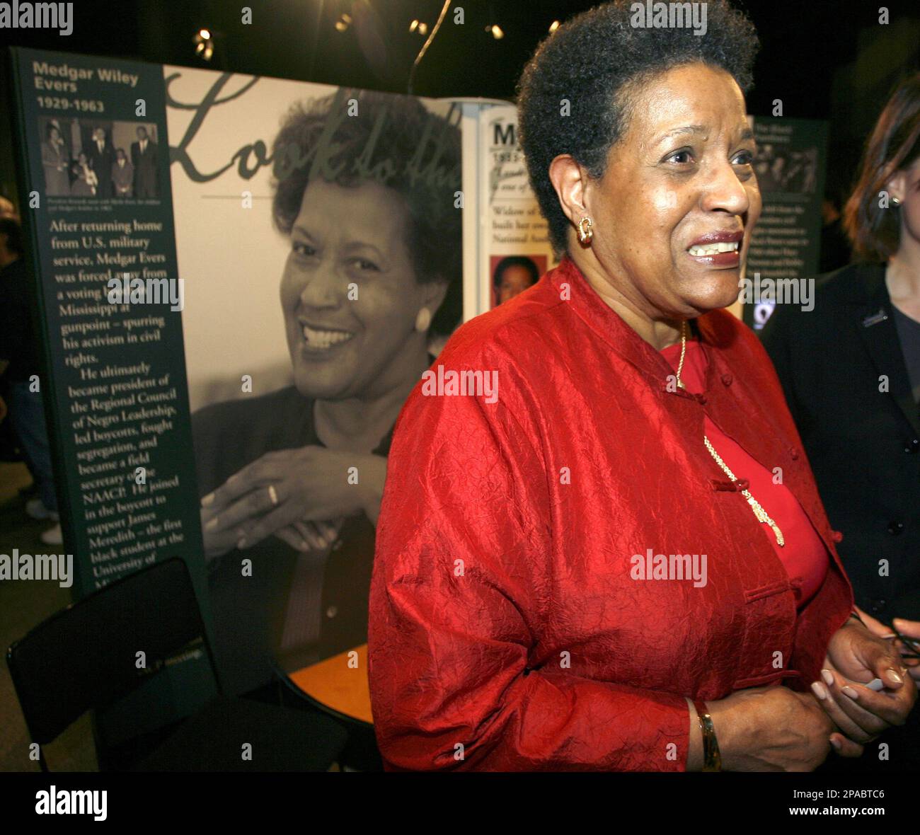 Myrlie Evers-Williams, widow of civil rights leader Medgar Evers ...