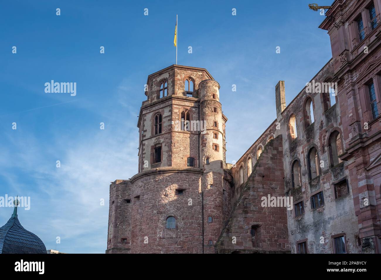 Bell Tower (Glockenturm) at Heidelberg Castle - Heidelberg, Germany ...