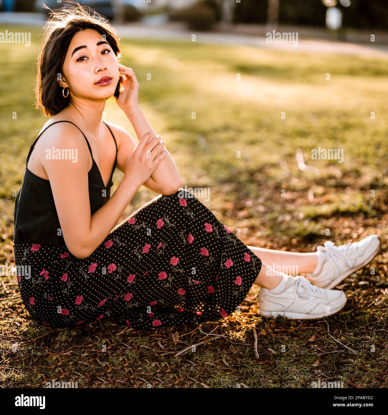 Legs woman in short skirt hi-res stock photography and images - Alamy