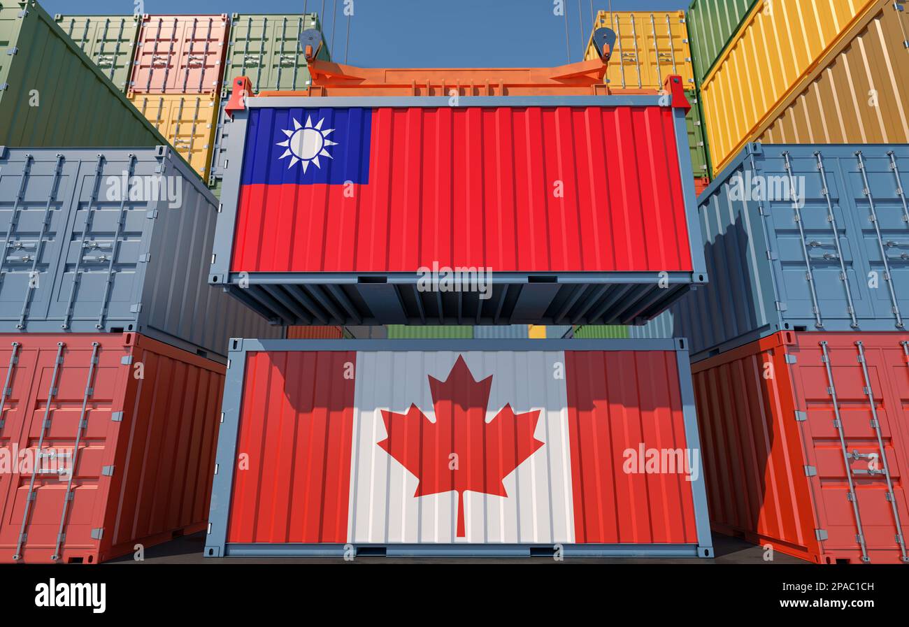 Canada taiwan flag hi-res stock photography and images - Alamy