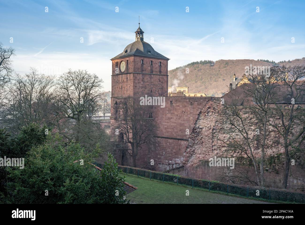 Gate Tower (Torturm) at Heidelberg Castle - Heidelberg, Germany Stock ...