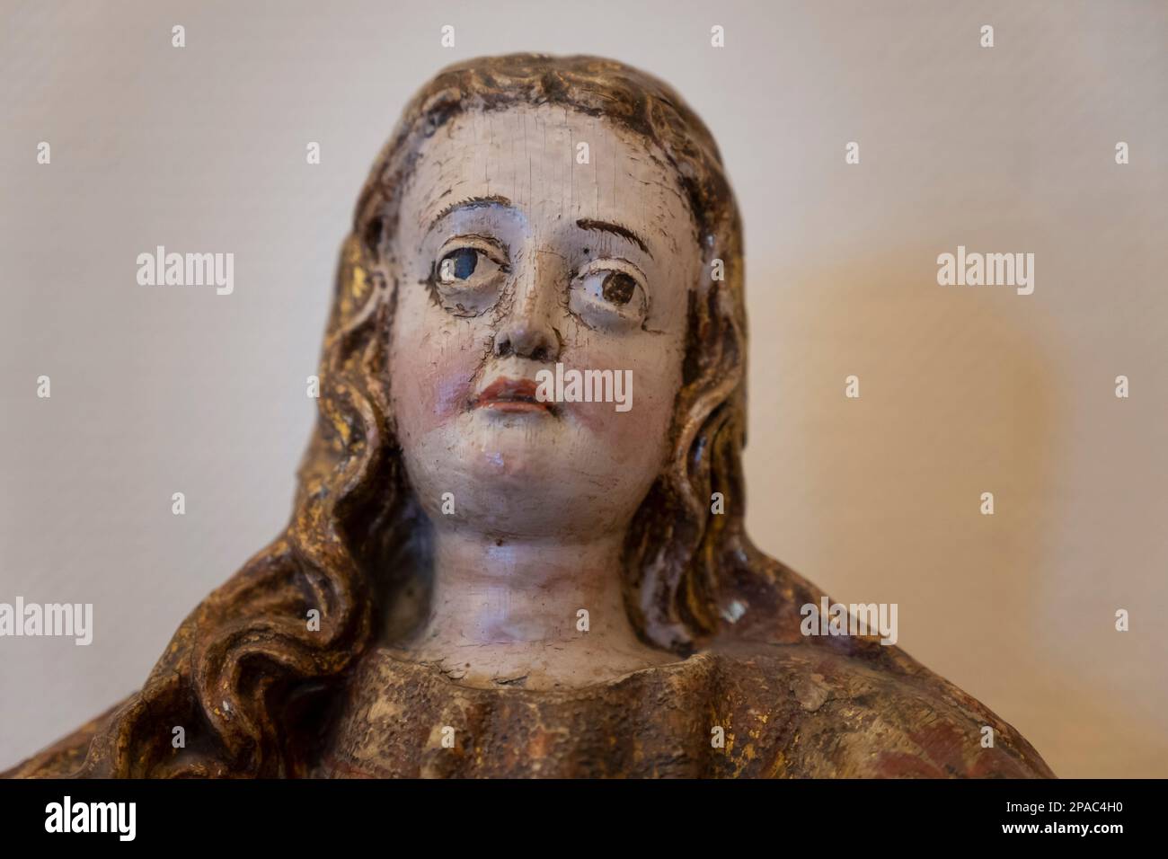 Figure of the Virgin Mary on display at El Museo de los Caminos in the ...