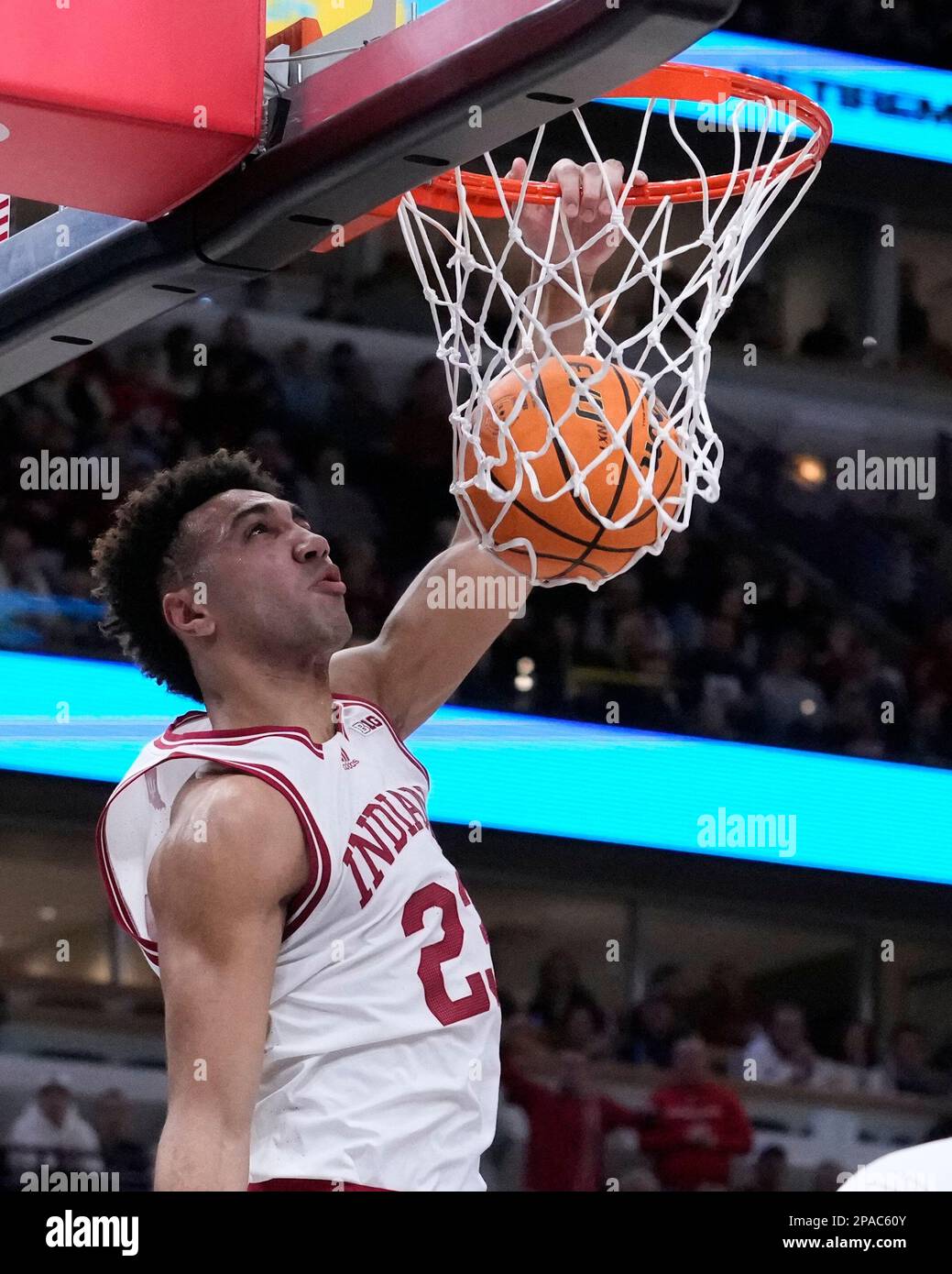 Indiana's Trayce Jackson-Davis dunks during the second half of an NCAA ...