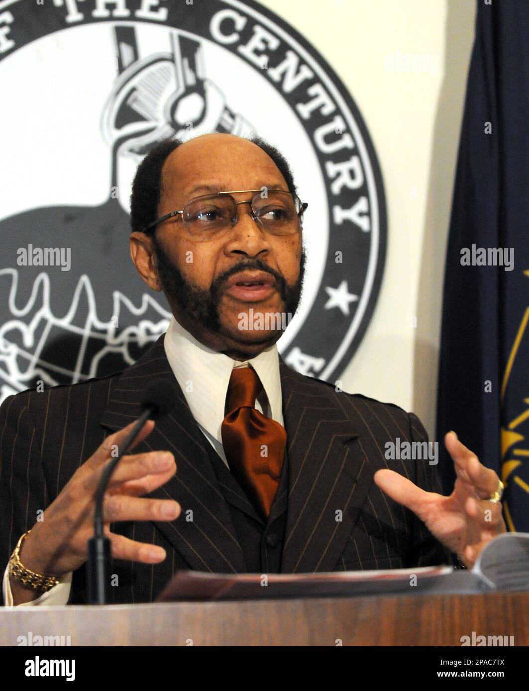 Rudolph Clay, Mayor of Gary, Ind., announces Tuesday March 11, 2008 at ...